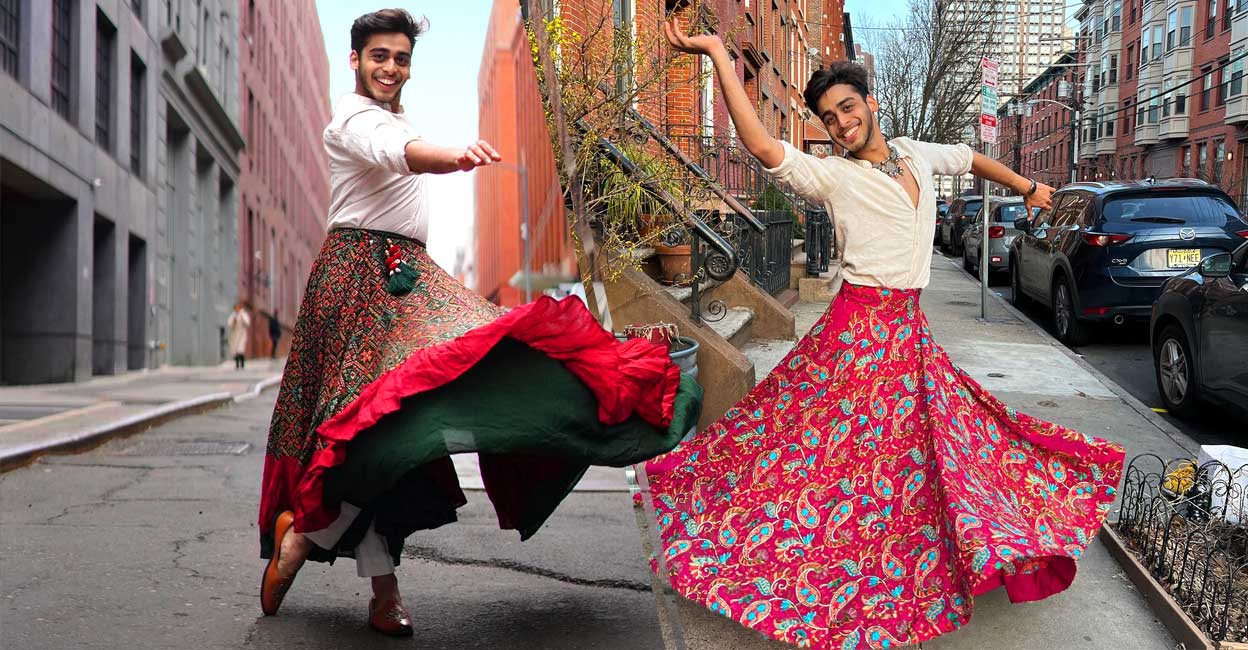 പാവാടയിട്ട് നൃത്തം ചെയ്യുന്ന ഇന്ത്യക്കാരൻ | Jainil Mehta | Indian ...