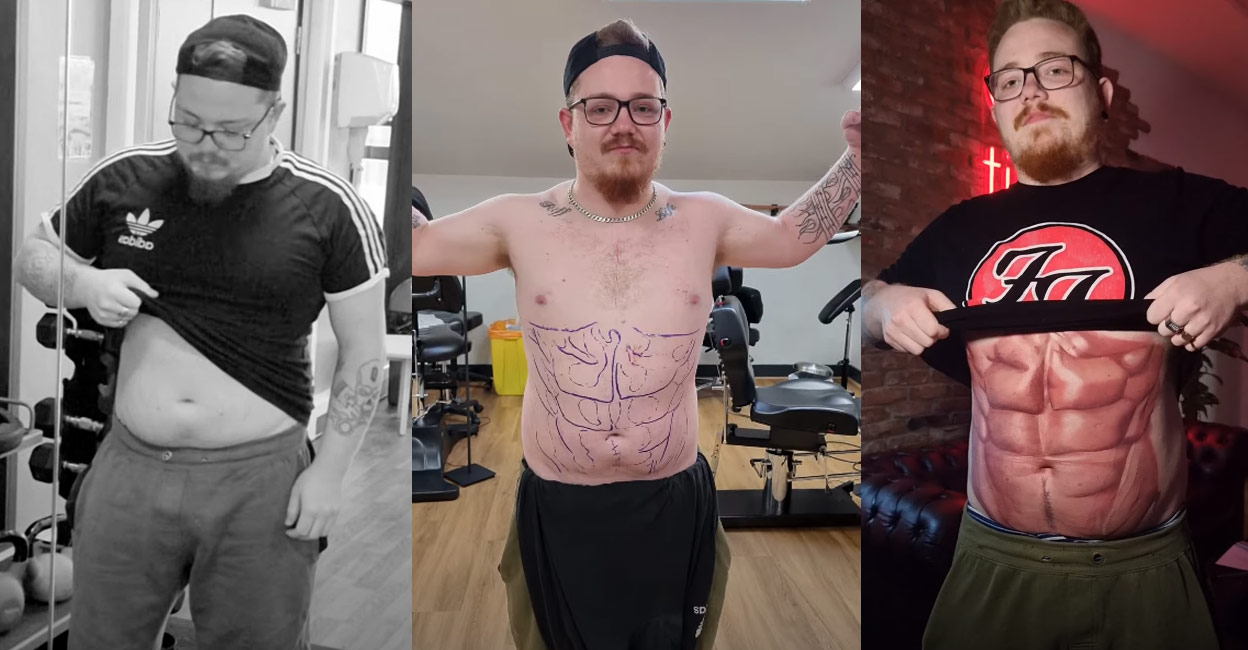 രണ്ട് ദിവസം കൊണ്ട് സിക്സ് പാക് | Six Pack | Viral Video | Tattoo ...