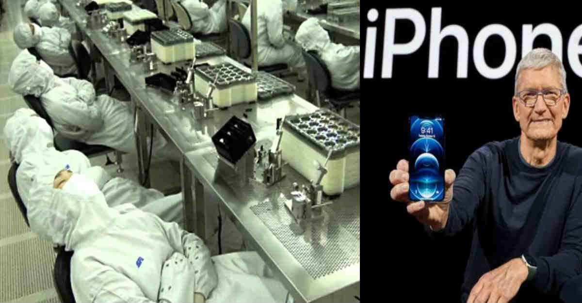 ചൈനയിൽ രാപകൽ ജോലി, ഉറങ്ങാതെ ജോലിക്കാർ, ഐഫോൺ 12 നിർമാണം പുരോഗമിക്കുന്നു