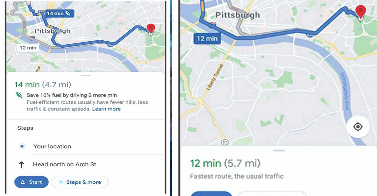 നിരവധി മാറ്റങ്ങളുമായി ഗൂഗിൾ മാപ്, യാത്ര ഇനി ഹരിത റൂട്ടിലൂടെ...