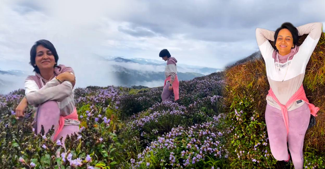 നീലക്കുറിഞ്ഞി വസന്തം കാണാന്‍ ലെനയെത്തി; വിഡിയോ | Lena Shares Travel ...