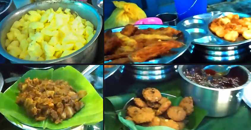 ബീഫിട്ട് ഉടച്ച കപ്പയും മുളകും ചട്ണിക്കൊപ്പമുള്ള രസികന്‍ മുട്ടബജിയും ...