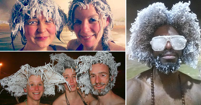 മുടിയും കൺപീലികളും പുരികങ്ങളും തണുത്തുറയുന്നു: കൗതുകമായി ഇൗ ചിത്രങ്ങ ...