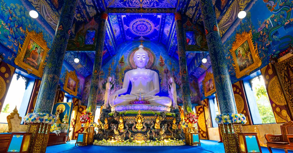 നൃത്തമാടുന്ന കടുവകളുടെ നാട് | The Incredible Blue Temple in Thailand