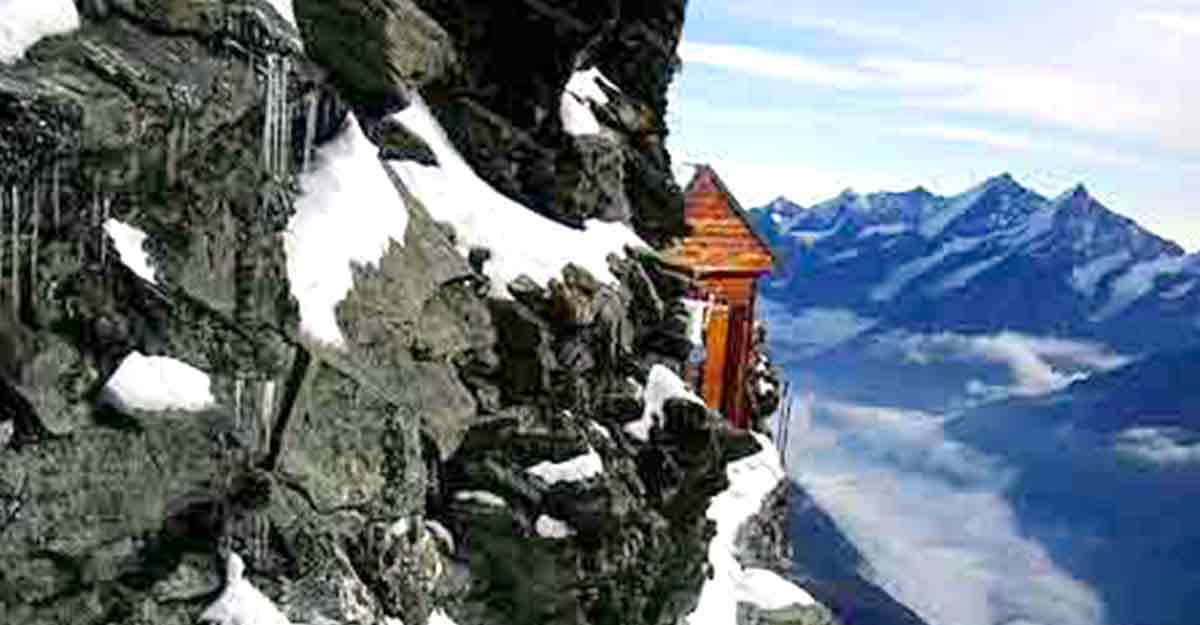 മഞ്ഞുമൂടിയ പർവതത്തിൽ 13,133 അടി ഉയരത്തിലുള്ള വീട്; സഞ്ചാരികളെ ...