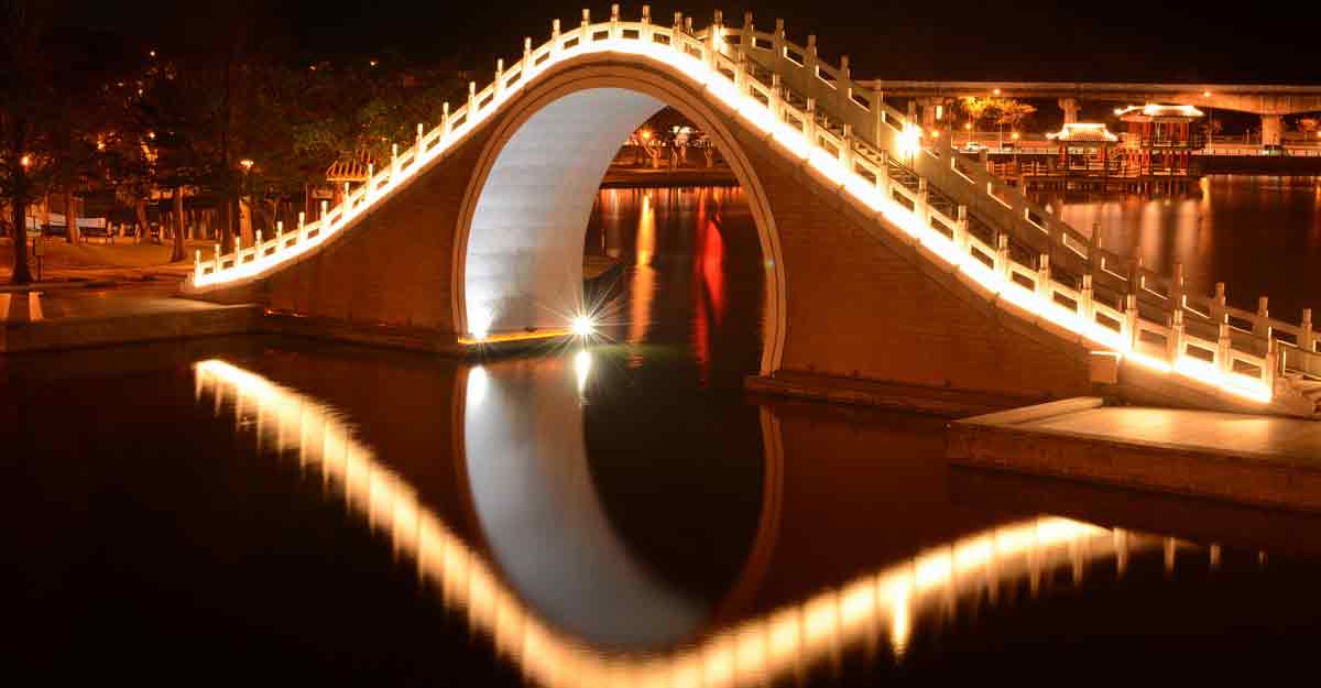 ചന്ദ്രന്‍ വെള്ളത്തില്‍ വീണുപോയതാണോ? തയ്‌വാനിലെ മൂണ്‍ ബ്രിജ് | Moon ...