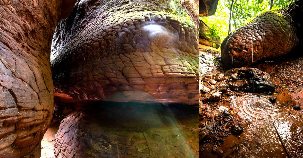 സര്‍പ്പത്തെ പ്രണയിച്ച രാജകുമാരന്‍; പാമ്പിന്‍റെ ചെതുമ്പൽ പോലെ പാറ ...