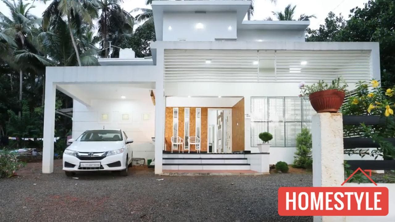 A splendid white-themed Malappuram house for 25 Lakhs | Homestyle ...