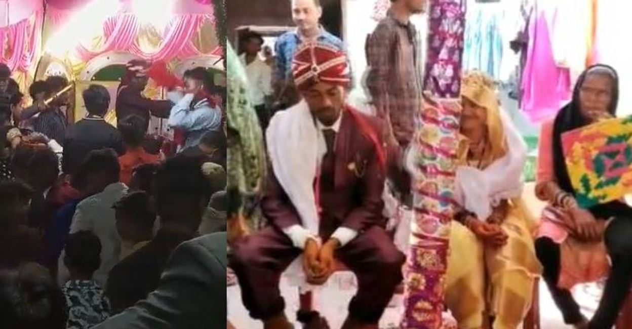 രോഷത്തോടെ വരന്റെ മുഖത്തടിച്ച് വധു|viralnews|viral video|manorama news ...