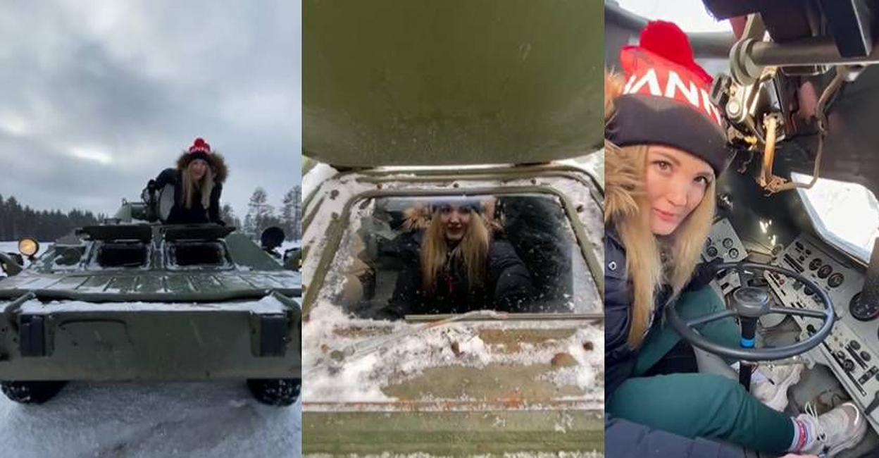 റഷ്യൻ യുദ്ധ ടാങ്ക് എങ്ങനെ പ്രവർത്തിപ്പിക്കാം|women|tank|viral news ...