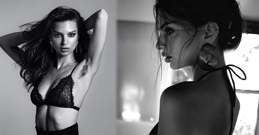 അഭിമാനത്തോടെ 'കൈ ഉയർത്തി' സൂപ്പർ മോഡൽ | Emily Ratajkowski | shows off ...